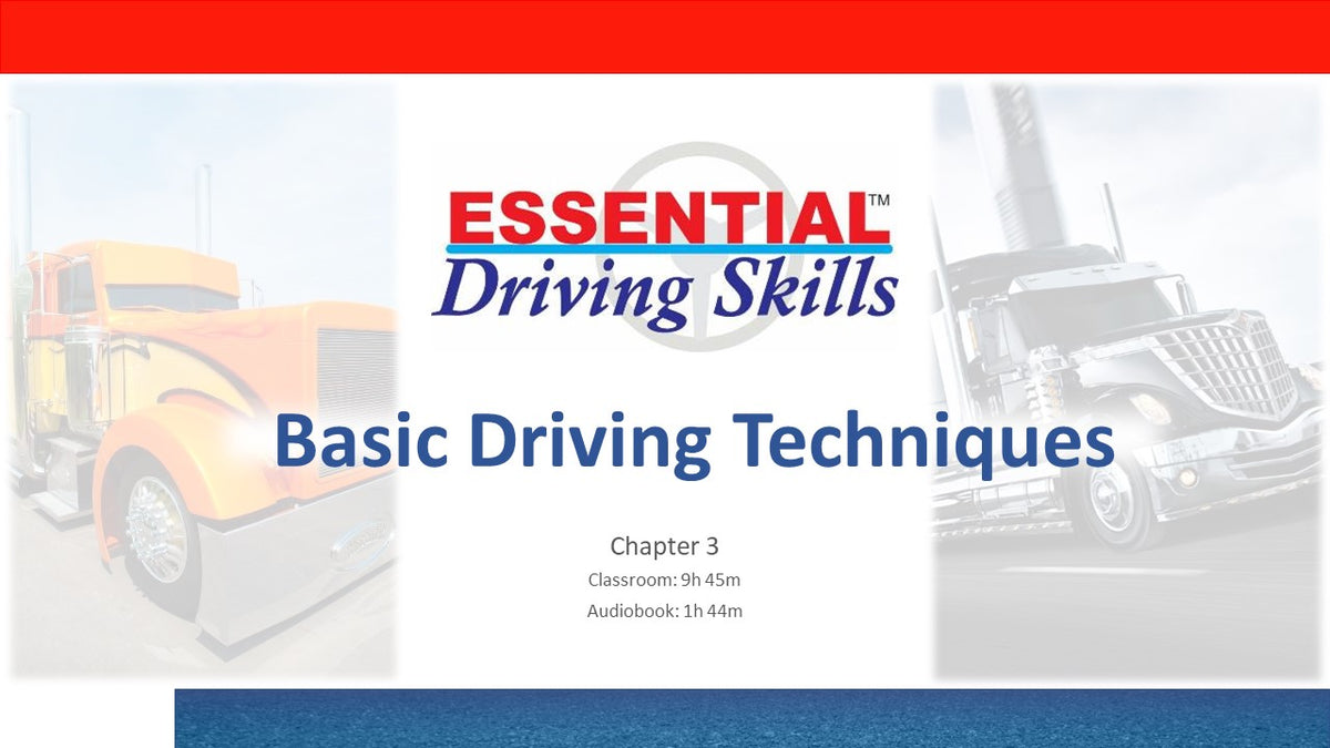 Essential Driving Skills – Classroom Presentations, Chapter Format (ED ...