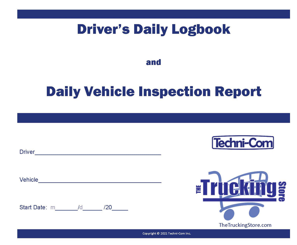 10-Pack Driver’s Daily Log Book & Daily Vehicle Inspection Report - Me ...
