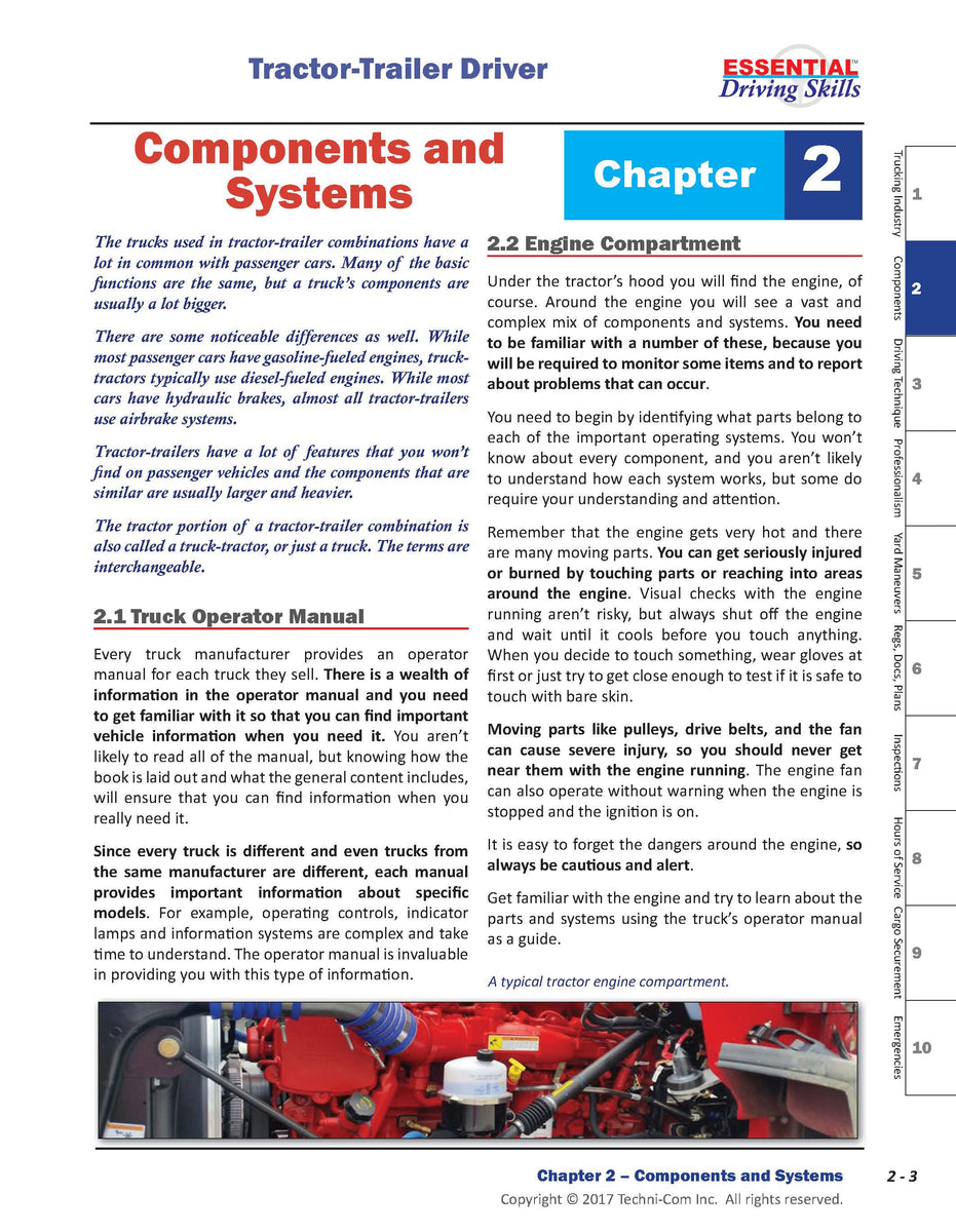 EDS-200 Essential Driving Skills - Professional Truck Driver Textbook ...